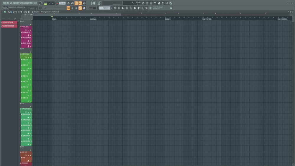 FL STUDIO 21 IA DnB Template – Inverse Audio